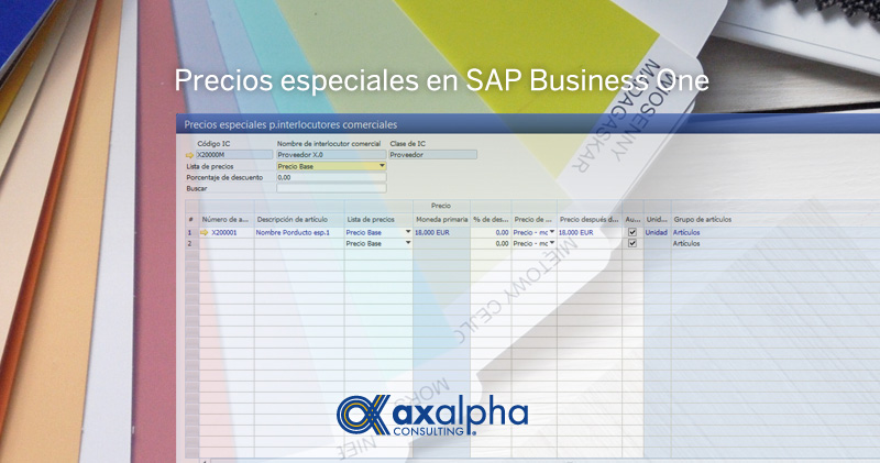 Precios especiales SAP Business One - Axalpha Consulting